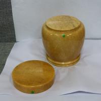 China High Gloss Natural Marble Ashes Urn Memorial Marble Burial Urns Large Capacity for sale