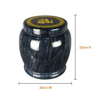 China OEM Black Marble Urns For Human Ashes , Memorial Ashes Jar Weather Resistant for sale