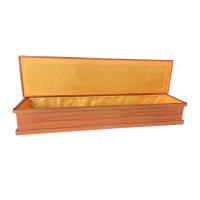 China Classic Timeless Appearance Funeral Caskets Wood Cremation Caskets For Burial for sale
