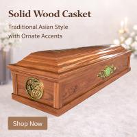 China Custom Wooden Casket Solid Wood Burial Casket ISO Standard Dependable Construction for sale