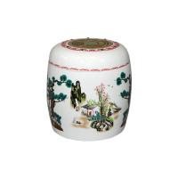 China Custom Designs Ceramic Adult Urns Hand Painted Large Capacity Porcelain Cremation Urns for sale