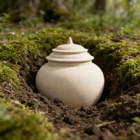 China Eco Friendly Biodegradable Ashes Urn Butterfly Design For Water Or Ground Burial for sale