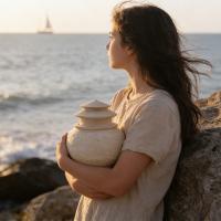 China Sea Burial Biodegradable Urn Sphere Biodegradable Cremation Containers OEM ODM for sale