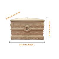 China Biodegradable Cremation Urn Box Eco Memorial Casket With Refined Embossed Details for sale