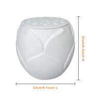 China Sustainable Biodegradable Memorial Urns Cream White Eco Urns For Ashes for sale