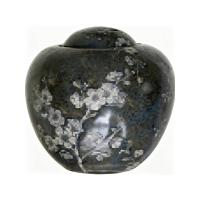 China Home Decoration Ceramic Jars Cremation Keepsake Jar Memorial Ashes Container for sale