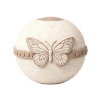 China Compostable Cremation Urn With Butterfly Band , Biodegradable Containers For Ashes for sale