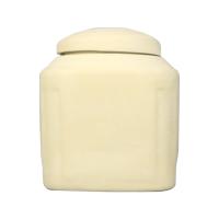 China Custom Design Biodegradable Funeral Urn Beige Color European Style Natural Return for sale