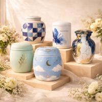China Wholesale Ceramic Cremation Urns Collection for Funeral Professionals for sale