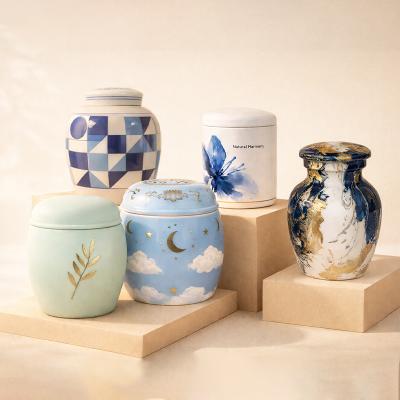 China Wholesale Ceramic Cremation Urns Collection for Funeral Professionals for sale