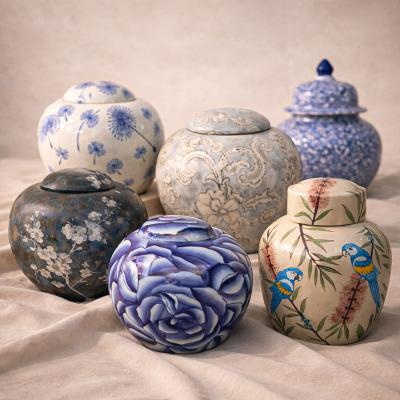 China Decorative Ceramic Storage Jars for Home Décor and Retail for sale
