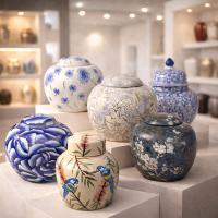 China Decorative Ceramic Storage Jars for Home Décor and Retail for sale