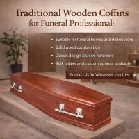China Wooden Coffin Manufacturer for Funeral Homes and Global Distributors for sale