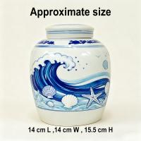 China Ceramic Funeral Urns Factory Direct Sea Theme ODM for sale