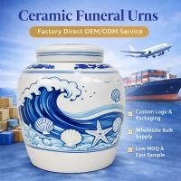 China Ceramic Funeral Urns Factory Direct Sea Theme ODM for sale