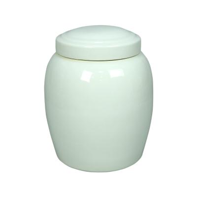 China Ceramic Funeral Urns Glossy Mint Green OEM Wholesale for sale