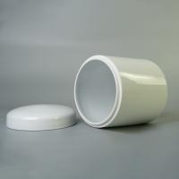China Ceramic Funeral Urns Glossy White Cylinder OEM Wholesale for sale