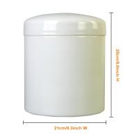 China Ceramic Funeral Urns Glossy White Cylinder OEM Wholesale for sale
