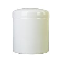 China Ceramic Funeral Urns Glossy White Cylinder OEM Wholesale for sale