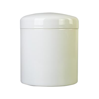 China Ceramic Funeral Urns Glossy White Cylinder OEM Wholesale for sale