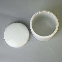 China Ceramic Funeral Urns Glossy White Cylinder OEM Wholesale for sale