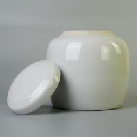 China Ceramic Funeral Urns Glossy White Jar Shape OEM Wholesale for sale