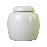 China Ceramic Funeral Urns Glossy White Jar Shape OEM Wholesale for sale