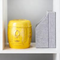 China Ceramic Adult Urns Yellow Gold Traditional Style OEM Wholesale for sale