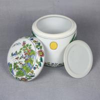 China Ceramic Adult Urns Hand-Painted Landscape OEM Wholesale for sale