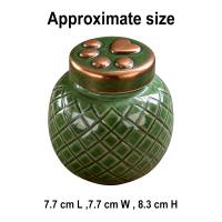 China Ceramic Pet Urns Copper Heart Paw Lid Wholesale Supply for sale