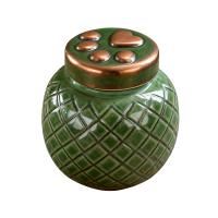 China Ceramic Pet Urns Copper Heart Paw Lid Wholesale Supply for sale