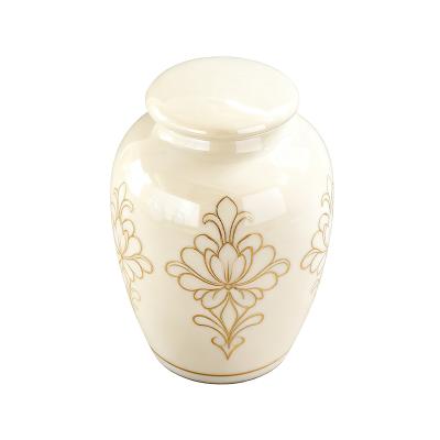 China Ceramic Pet Urns Low MOQ Fast Sample Custom Artwork for sale