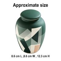 China Ceramic Pet Urns Custom Artwork Color Block Collection for sale