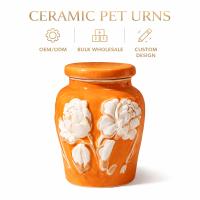 China Bulk Ceramic Pet Urns for Pet Memorial Shops for sale
