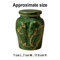 China Premium Ceramic Pet Urns in Green for Businesses for sale