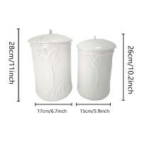 China Premium Ceramic Pet Urns Elegant White Design for Pets for sale