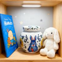 China Charming Ceramic Pet Urns with Rabbit Design for sale