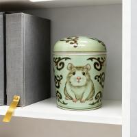 China Collectible Ceramic Pet Urns with Hand-Painted Art for sale