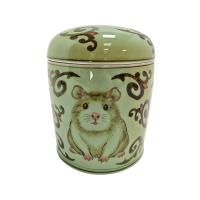 China Collectible Ceramic Pet Urns with Hand-Painted Art for sale