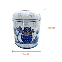 China Unique Owl Design Ceramic Pet Urns for Wholesale for sale