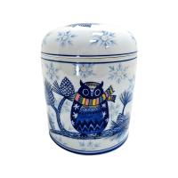 China Unique Owl Design Ceramic Pet Urns for Wholesale for sale