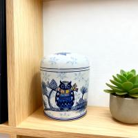 China Unique Owl Design Ceramic Pet Urns for Wholesale for sale
