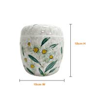 China Elegant Floral Ceramic Pet Urns for Wholesale Retail for sale