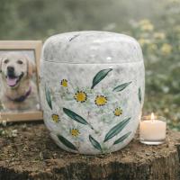 China Elegant Floral Ceramic Pet Urns for Wholesale Retail for sale