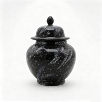 China Ceramic Jars Black Galaxy Pet Urn OEM Wholesale for sale