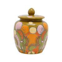 China Ceramic Jars Retro Floral Pet Urn OEM Wholesale for sale