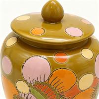 China Ceramic Jars Retro Floral Pet Urn OEM Wholesale for sale