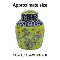 China Ceramic Jars Giftable Blue Speckle Urn Boutique Collection for sale