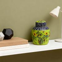 China Ceramic Jars Giftable Blue Speckle Urn Boutique Collection for sale