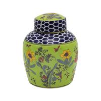 China Ceramic Jars Giftable Blue Speckle Urn Boutique Collection for sale